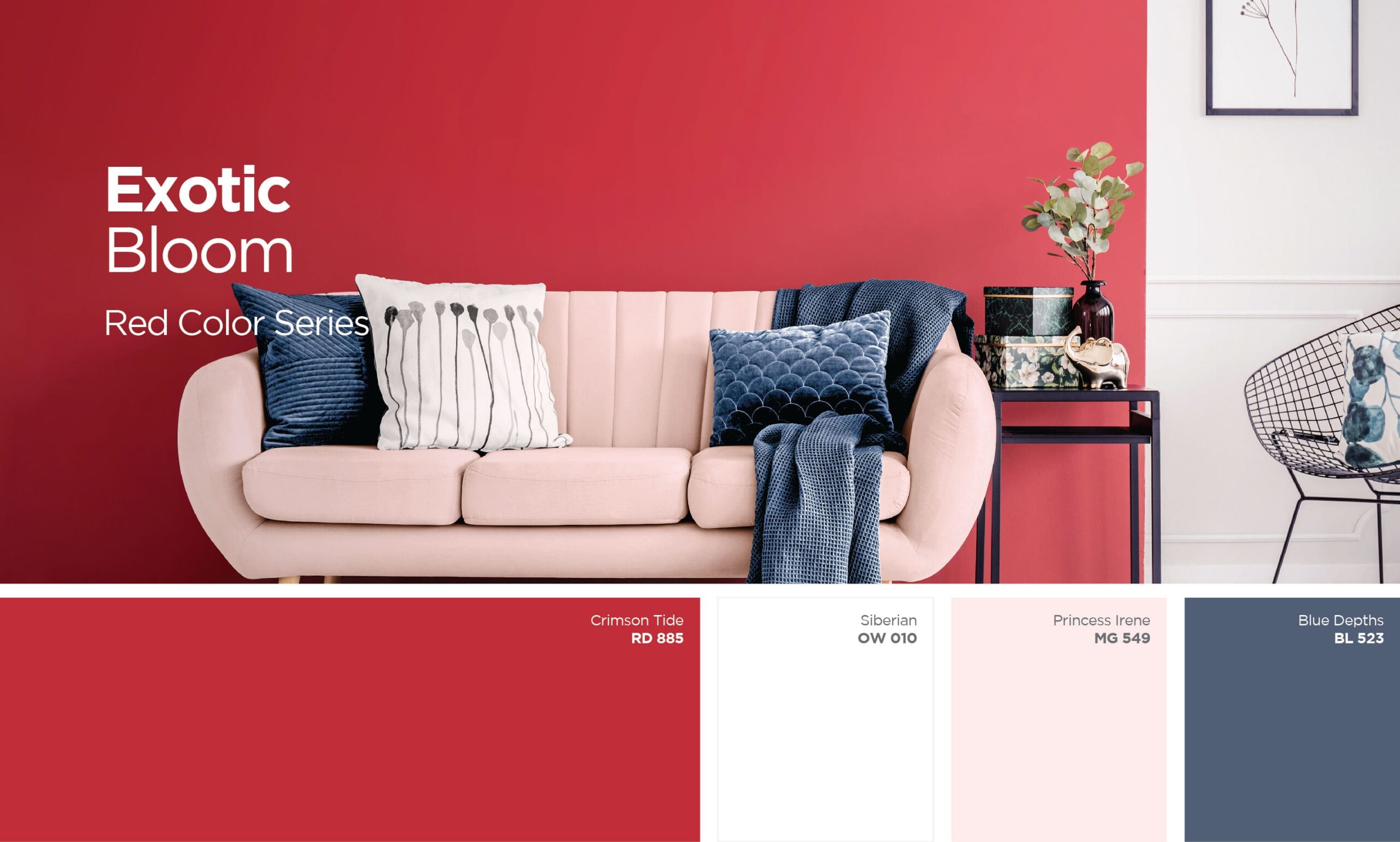 Warna Cat Tembok: Inspirasi Interior Violet hingga Red