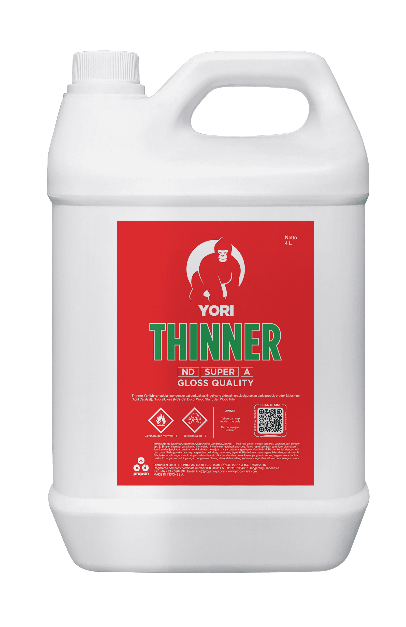 THINNER YORI MERAH - PT Propan Raya ICC